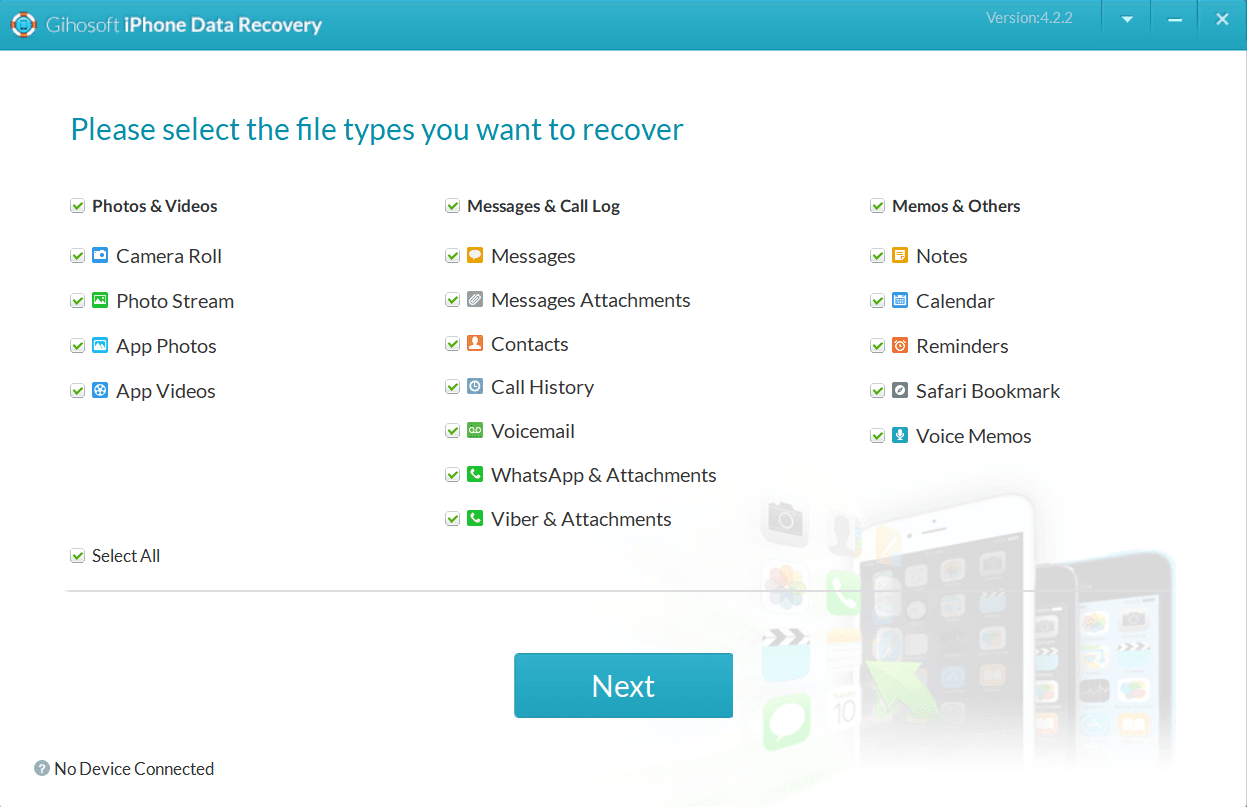 Recensione Gihosoft iPhone Data Recovery Free