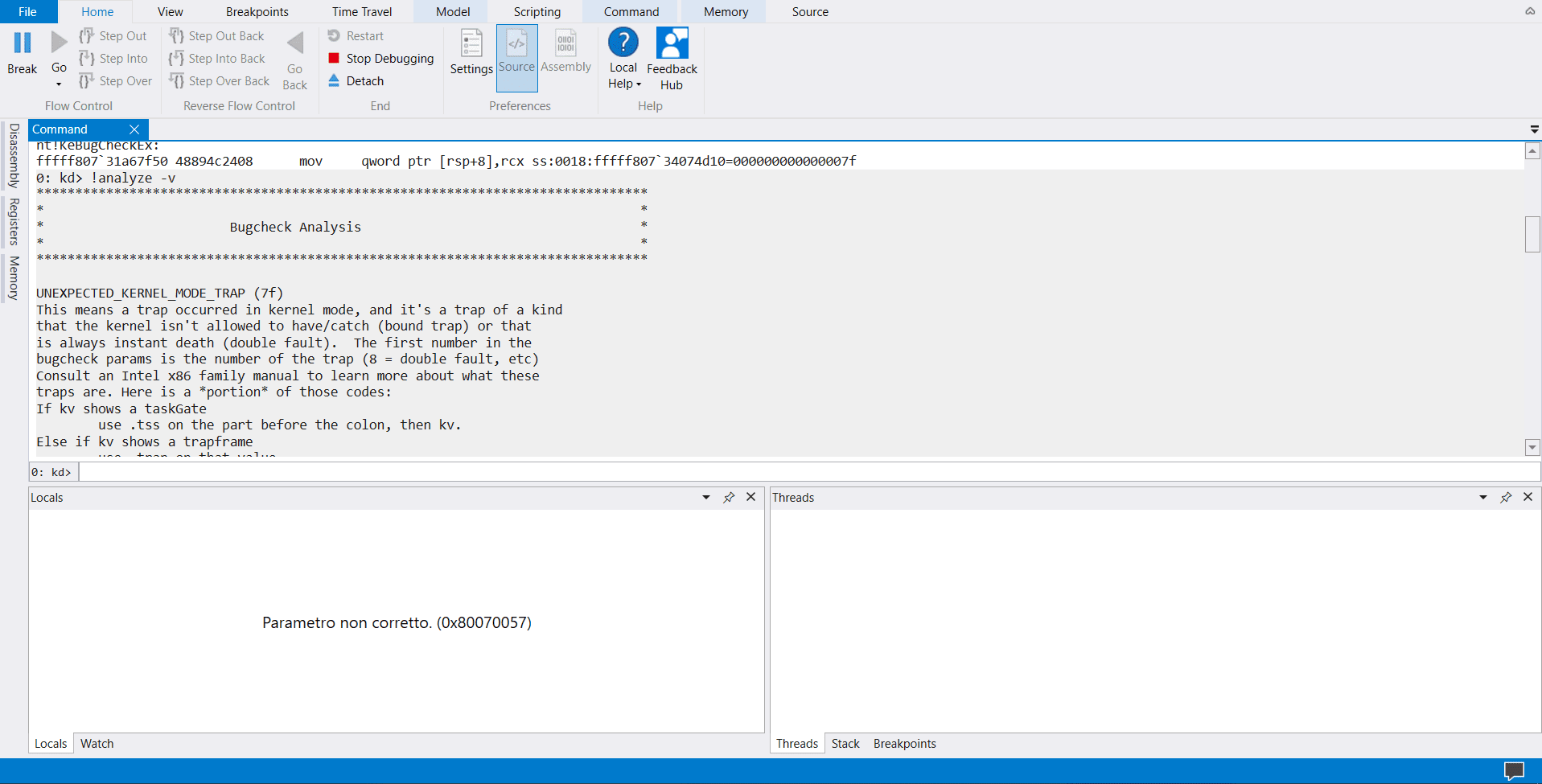 WinDbg Preview: Analyze dump files with a UWP app