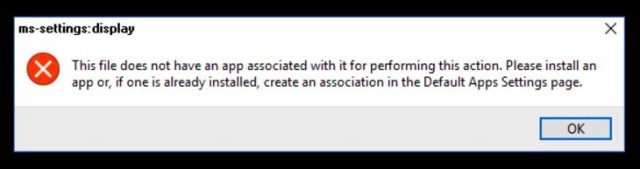 FIX MS-Settings display, impossibile aprire le impostazioni in Windows 10