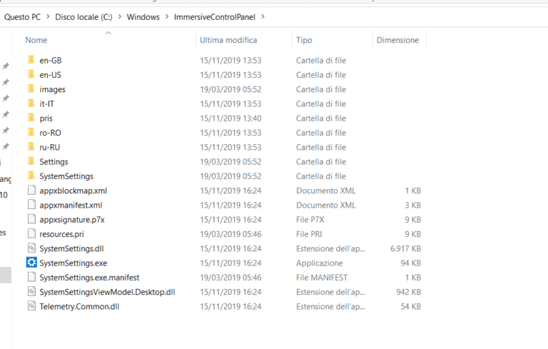 FIX: Windows Immersive Control Panel in Windows 10