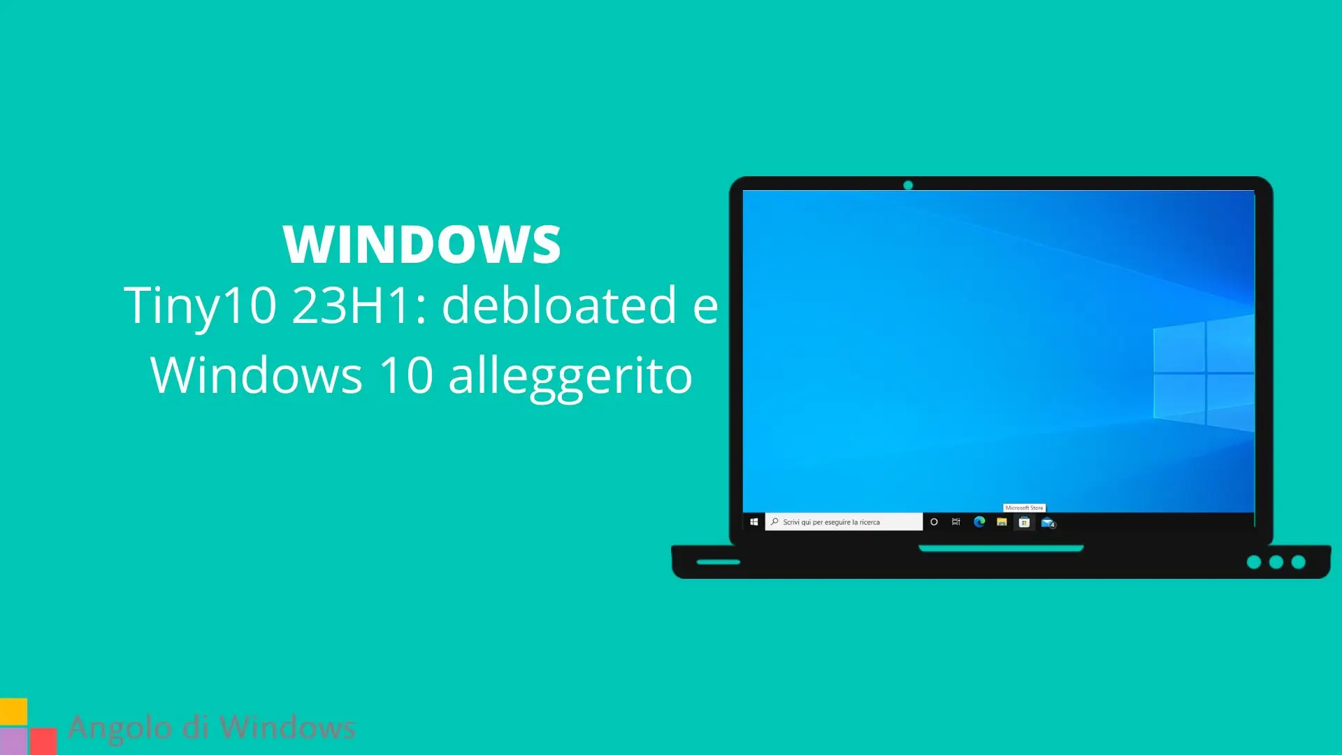 Tiny10 23H1: debloated e Windows 10 alleggerito