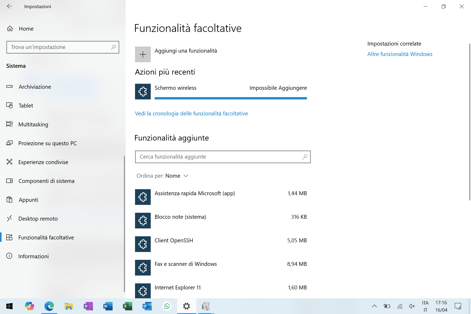 FIX Schermo Wireless non si installa : come risolvere