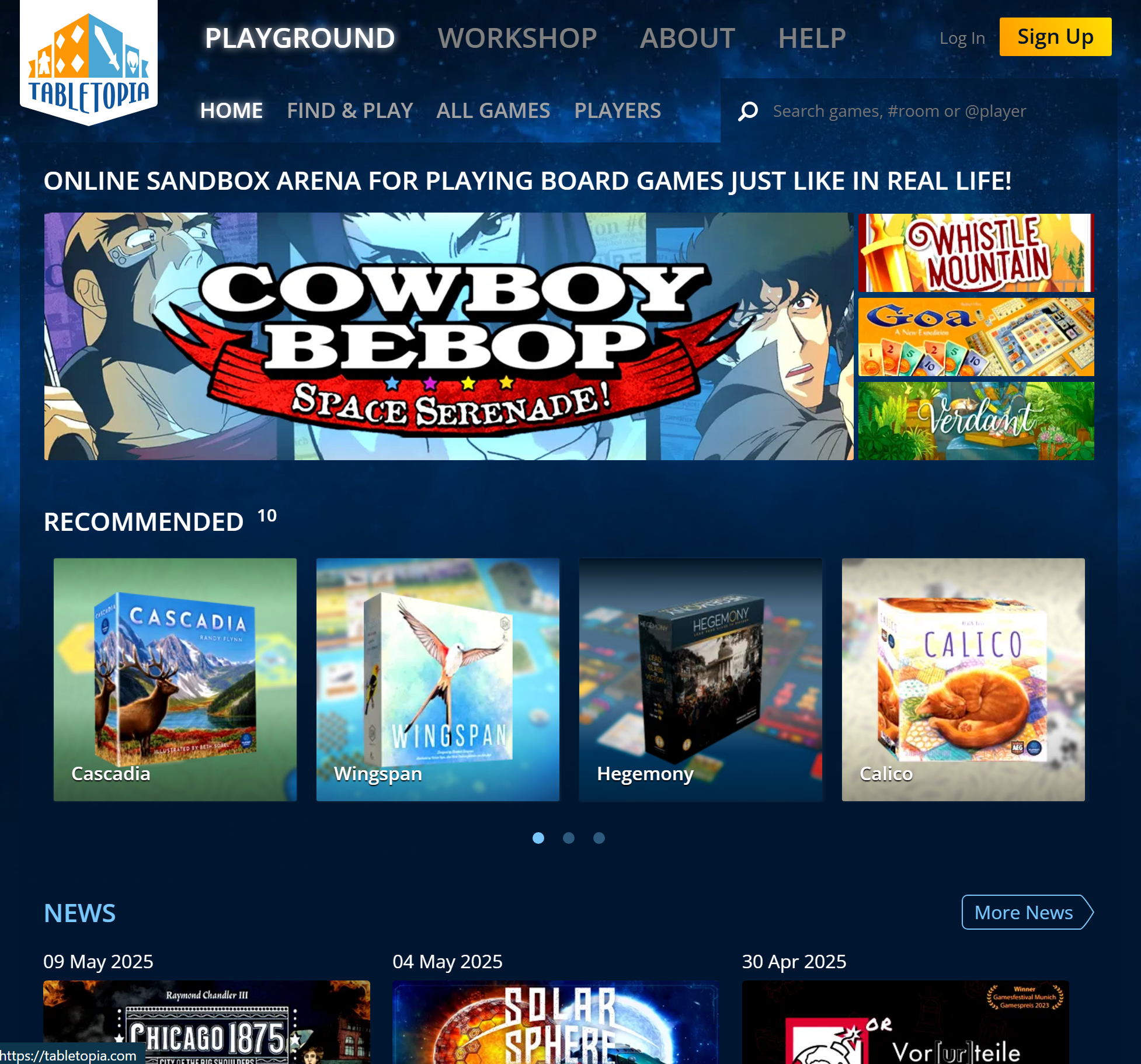 Tabletopia per PC: la via per il gioco da tavolo virtuale?
