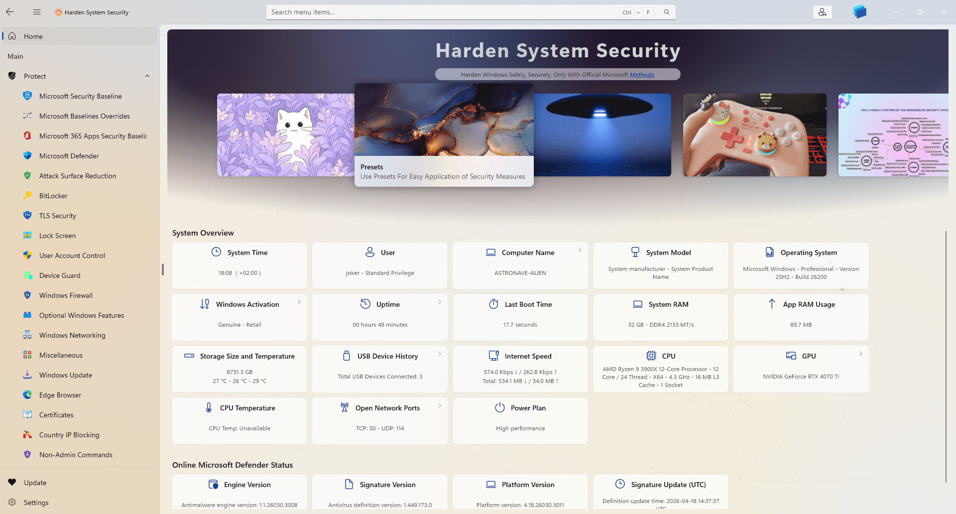 Hardening Windows 11: Guida Definitiva con il Tool "Harden Windows ...